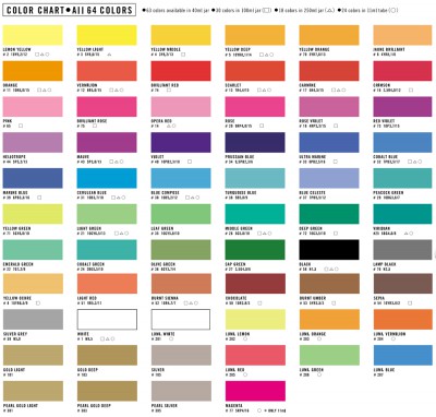 POSTER COLOUR TURNER - ЯПОНСКИЕ КРАСКИ TURNER